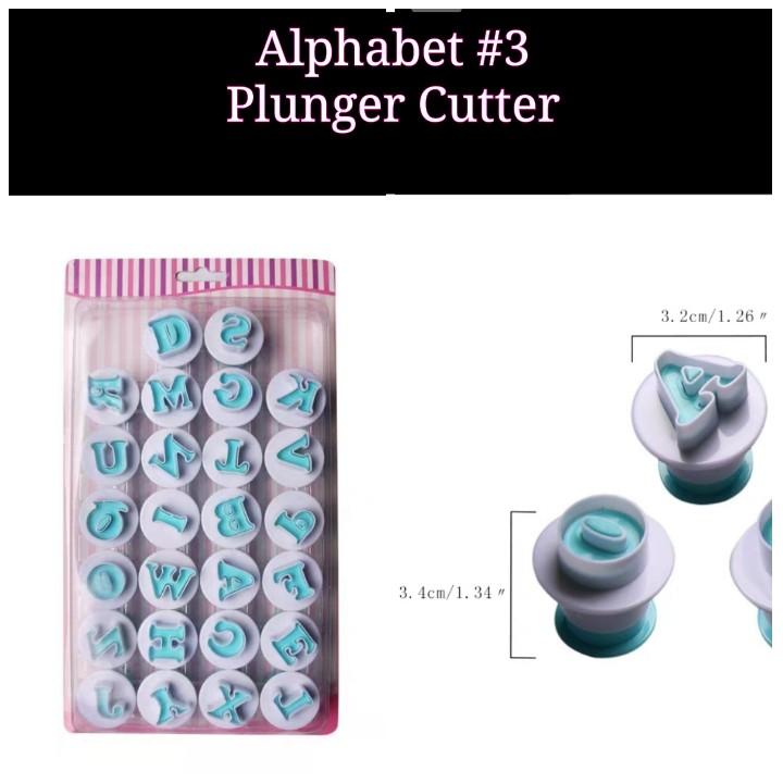 Alphabet / Number #3 Plunger Cutter, Furniture & Home Living ...