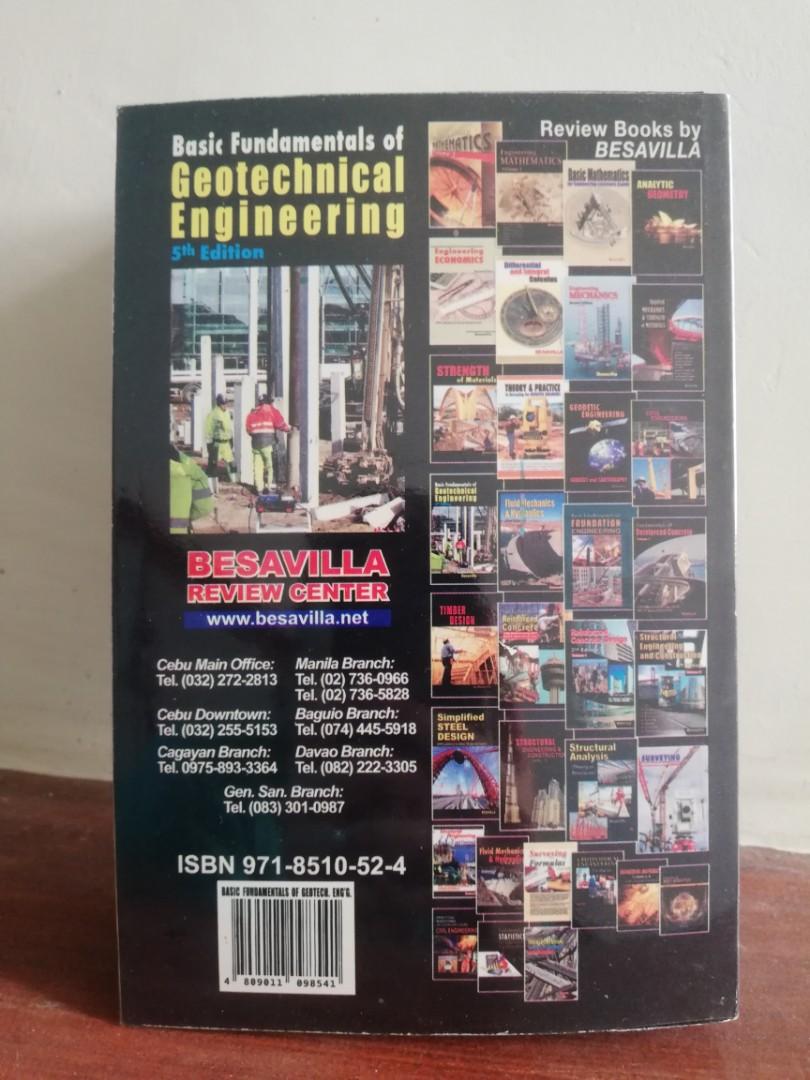BASIC FUNDAMENTALS OF GEOTECHNICAL ENGINEERING (5th Edition) by ...