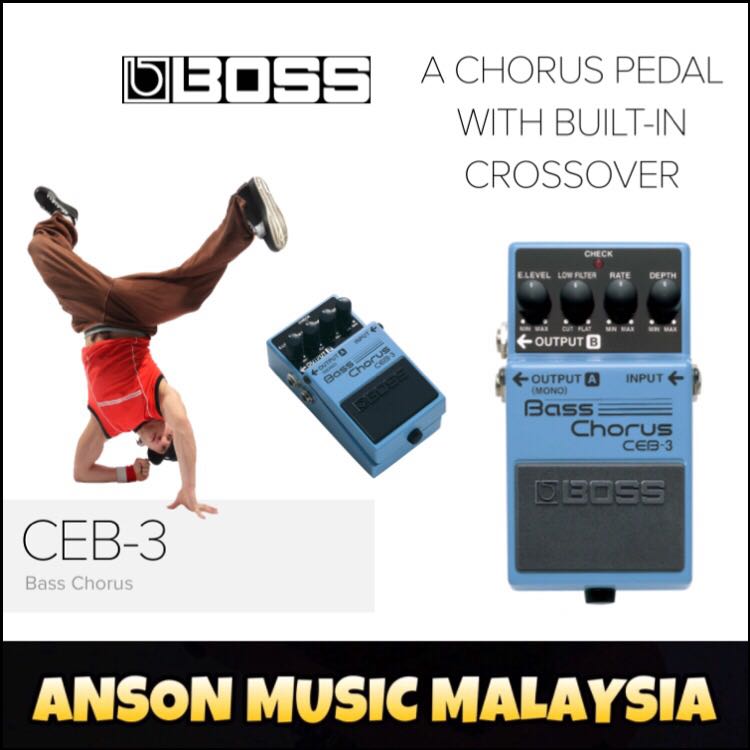 Boss CEB-3 Bass Chorus Pedal (CEB3), Hobbies & Toys, Music & Media ...