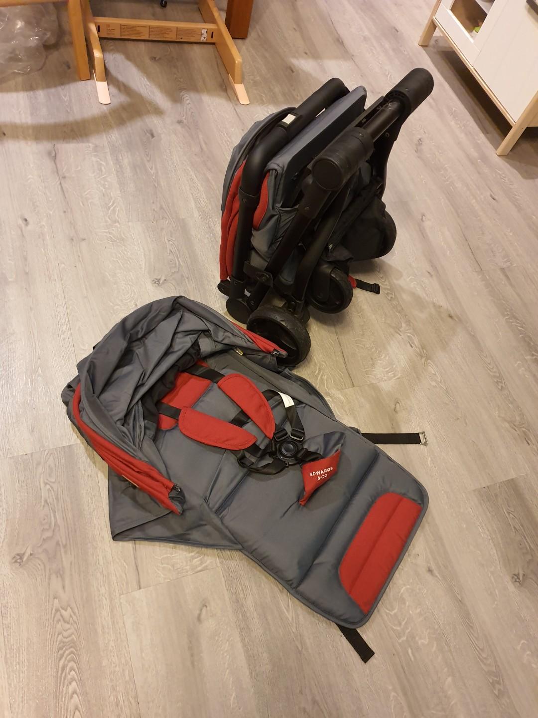 Edwards & Co Otto cabin friendly stroller plus new fabric set on Carousell