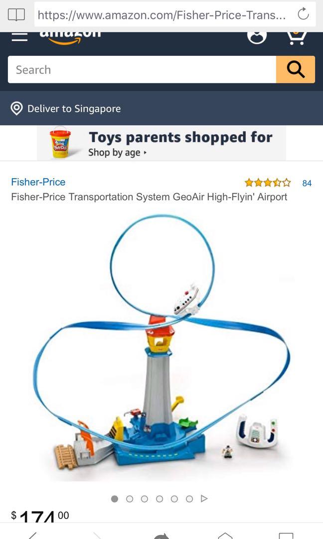 Fisher price GeoTrax trains, airplane, airport set, Babies & Kids, Toys ...