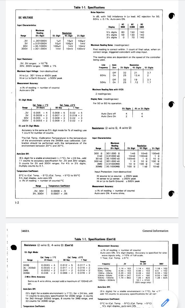 HP 3468A - Multimeter, Computers & Tech, Printers, Scanners & Copiers ...
