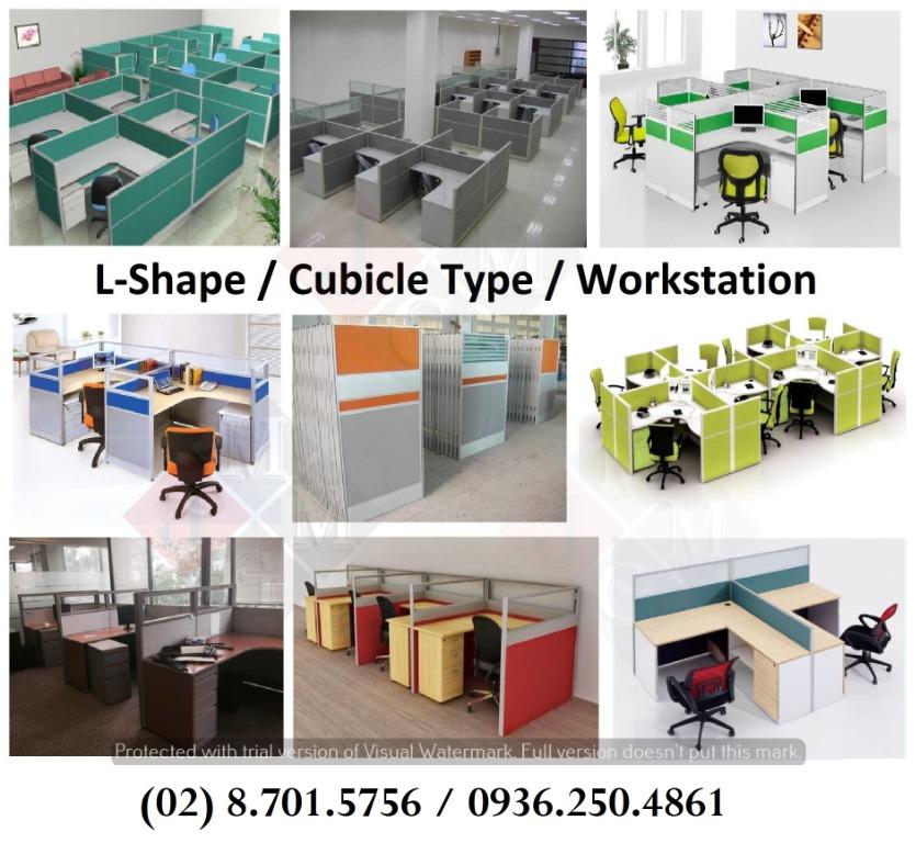 L-Type Cubicle Workstation ( Office Partition ) Factory Price ...
