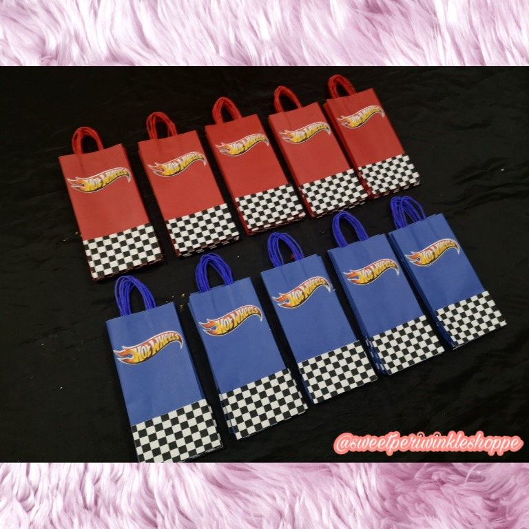 Made to Order Hot Wheels Loot Bags, Hobbies & Toys, Stationary & Craft ...
