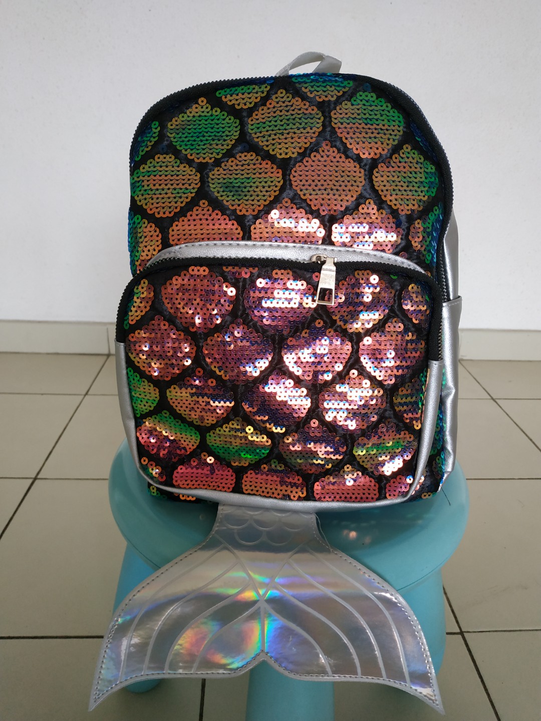 Mermaid sequin backpack small, Babies & Kids, Babies & Kids Fashion on ...
