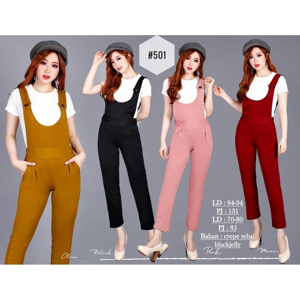 Mr overall 501, Fesyen Wanita, Pakaian Wanita, Jumpsuits di Carousell