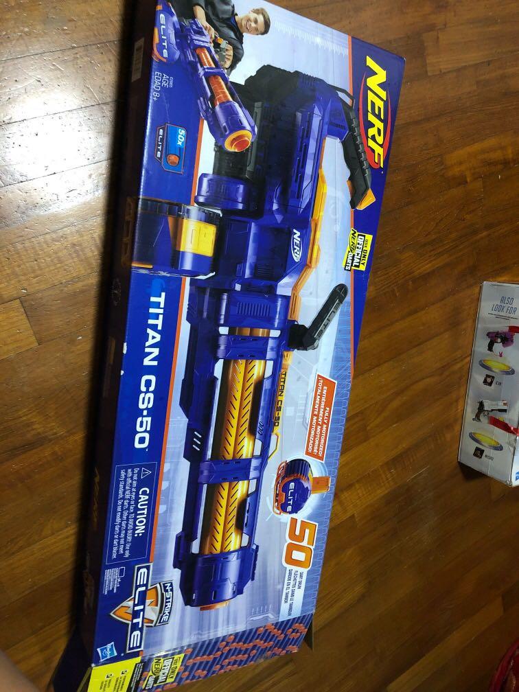 Nerf cs-50 minigun, Hobbies & Toys, Toys & Games on Carousell