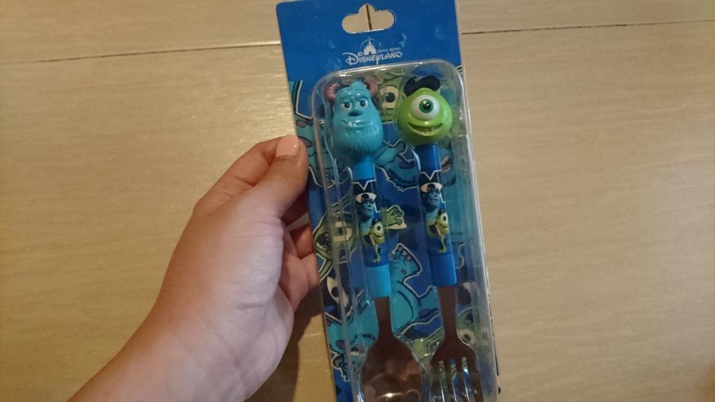 New Disneyland Hong Kong Monster University Fork and Spoon Cutlery Set ...