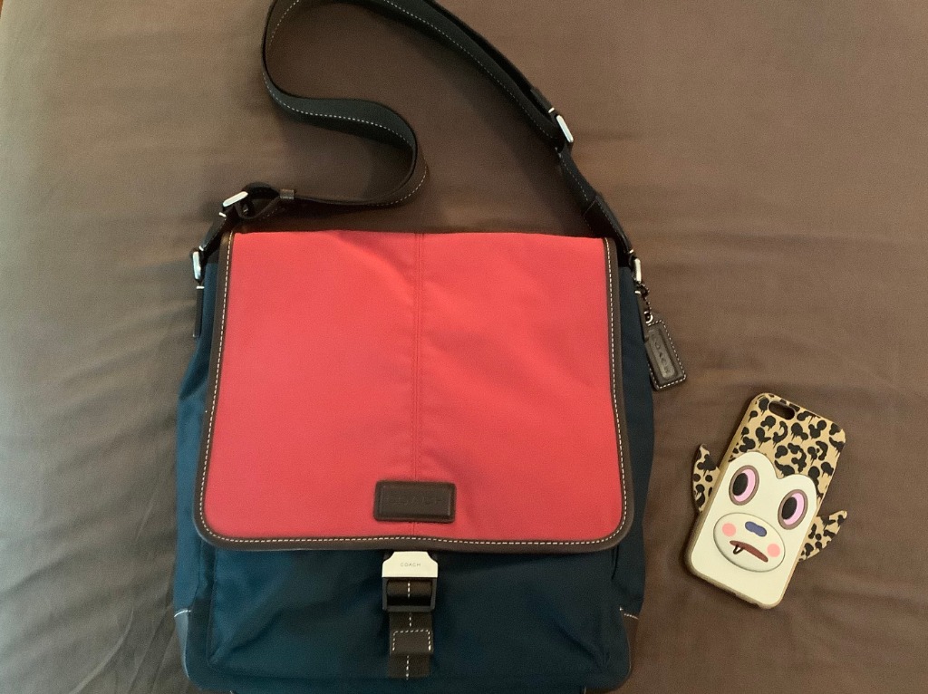 New no Tags Coach Varick Colorblock Messenger Map Crossbody Sling Bag ...