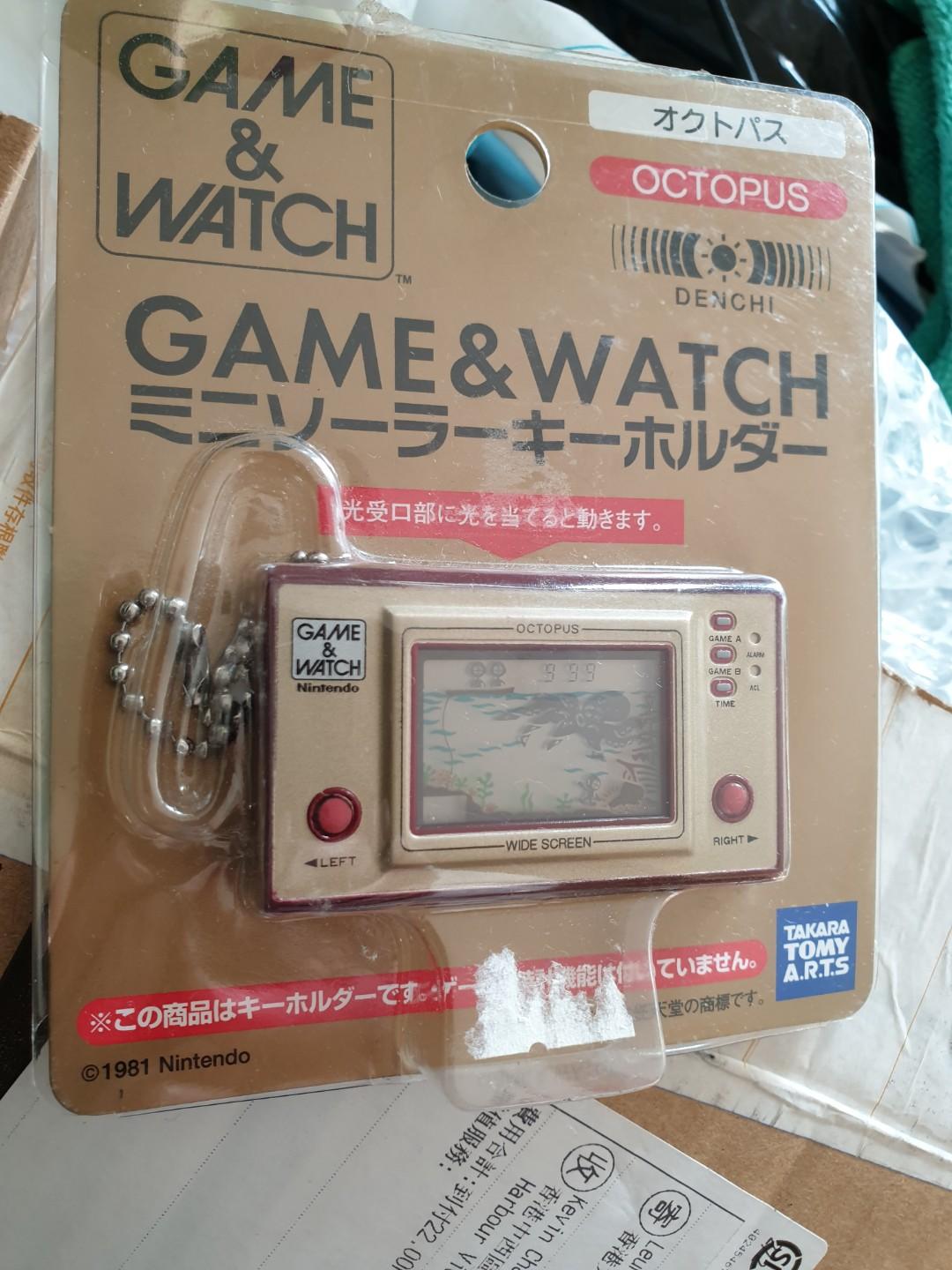 RARE!! Octopus 日本版 Game & Watch (Solar, Keychain, Not for playing ...