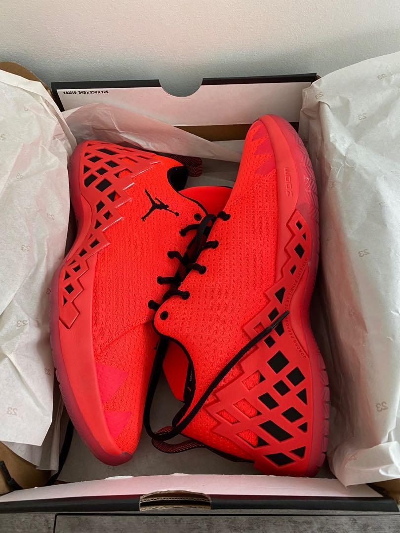 Preloved NIKE Jordan Jumpman Diamond Low Shoes Bright Crimson US 11 ...