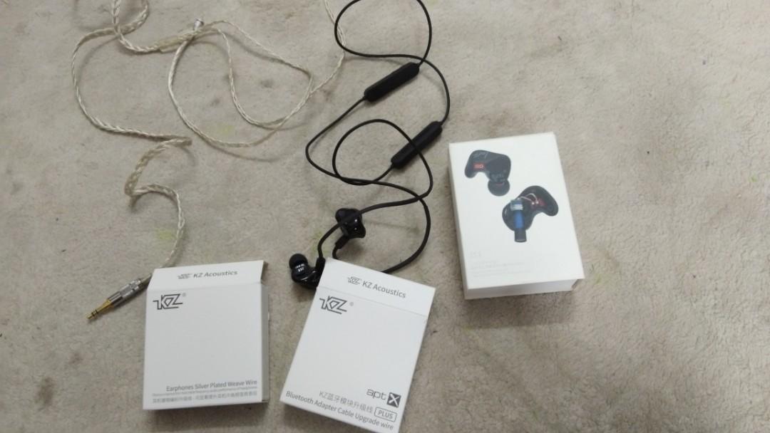QKZ Earphone with Bluetooth cable, Audio, Earphones on Carousell