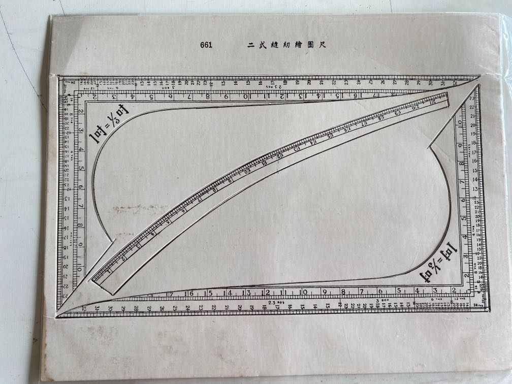 Drafting rulers - cardboard templates, Hobbies & Toys, Stationery ...