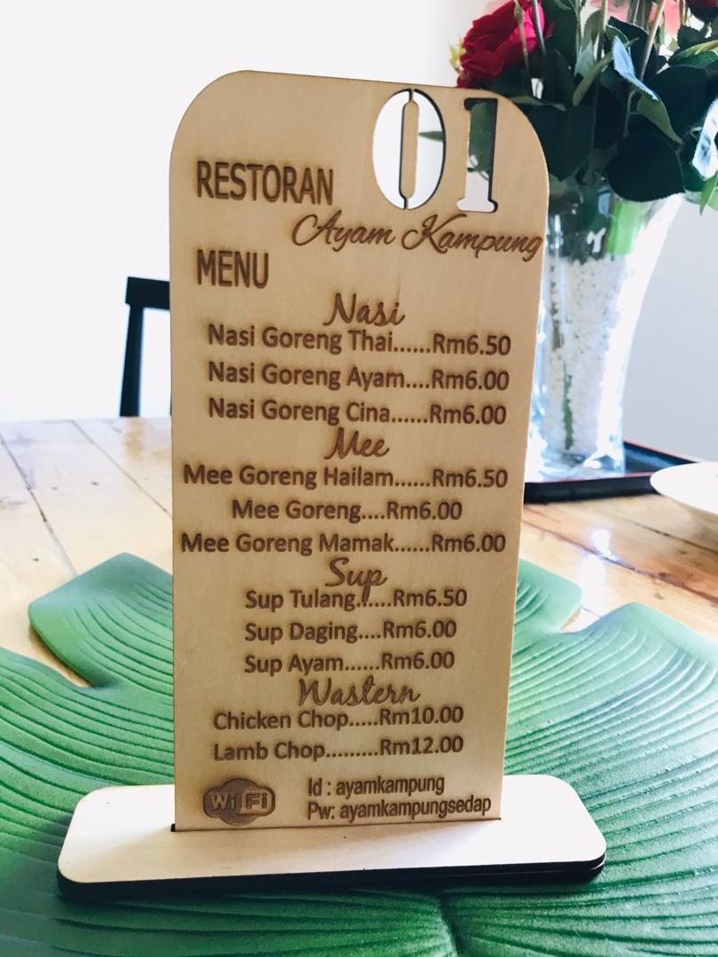 Plaque no meja ukiran kayu, Hobbies & Toys, Stationery & Craft ...