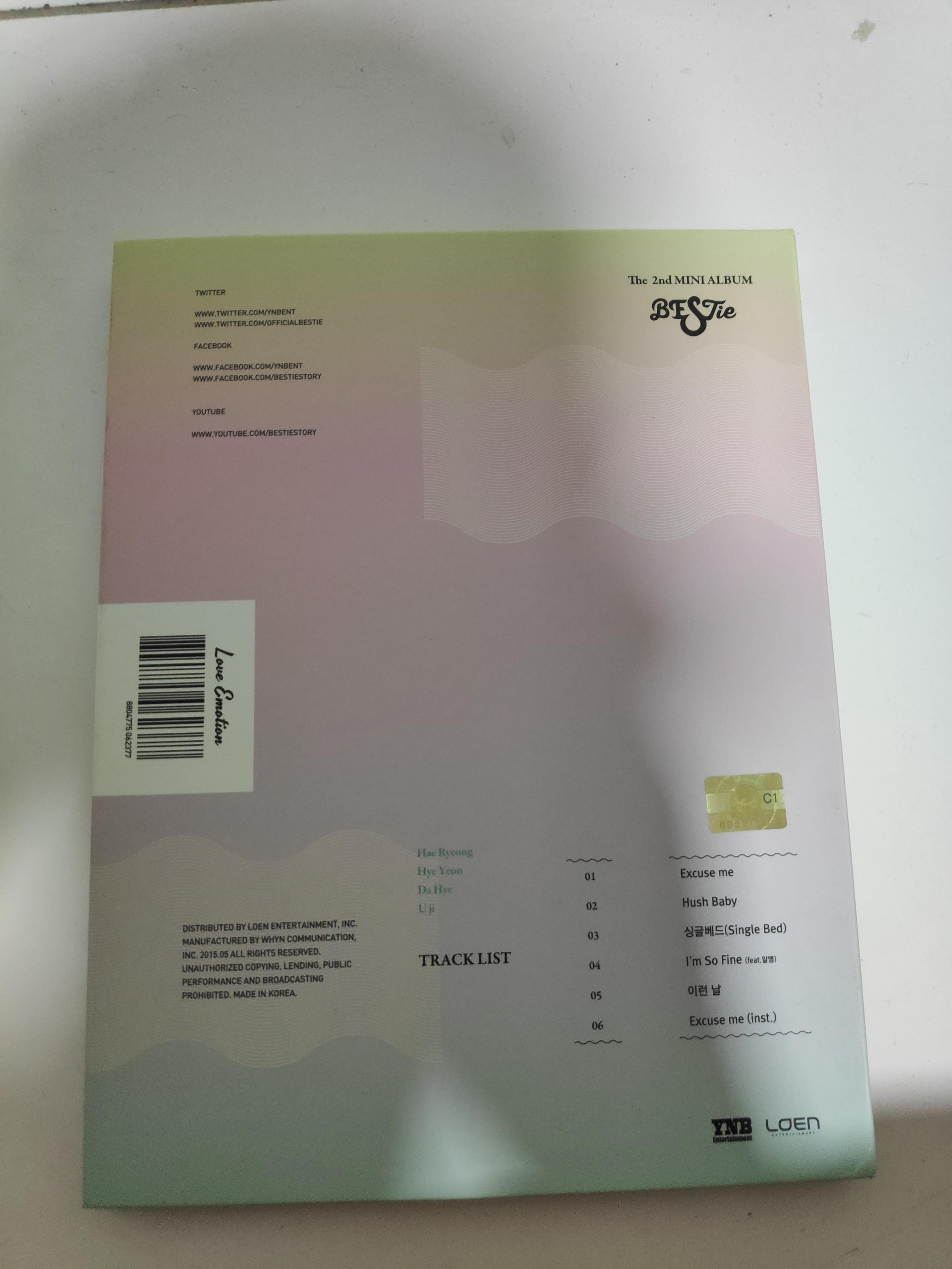 [USED] BESTie Mini Album Vol. 2 - Love Emotion, Hobbies & Toys ...