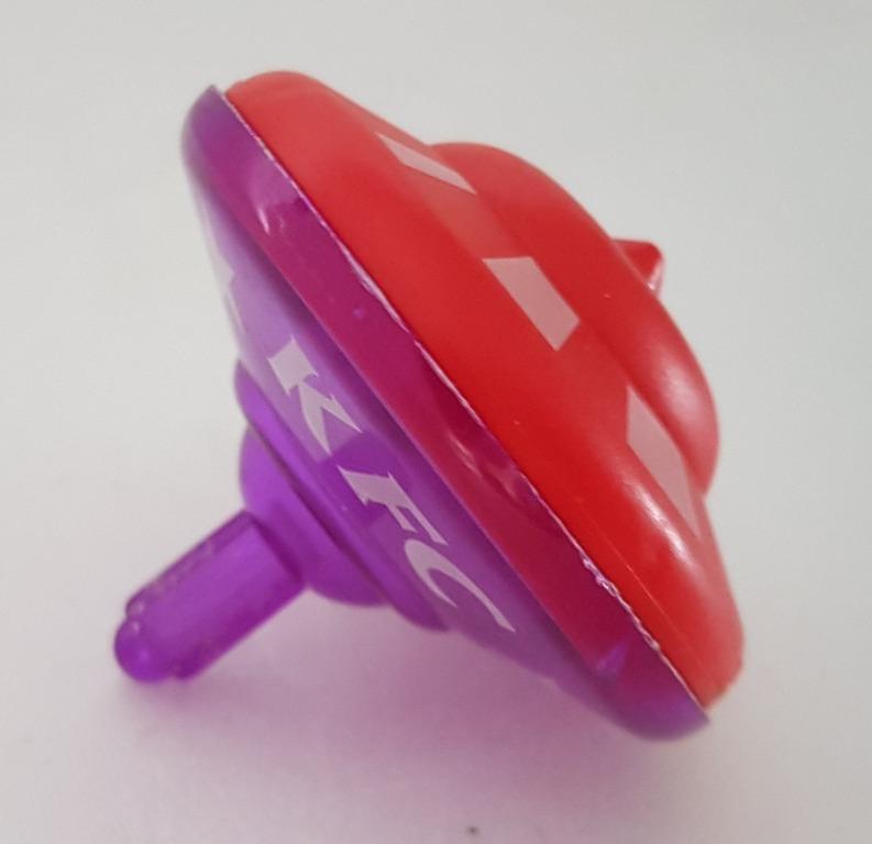 Old 1960's Spinning Top Toys, Colourful Spin Tops, KFC Promotional Toy ...