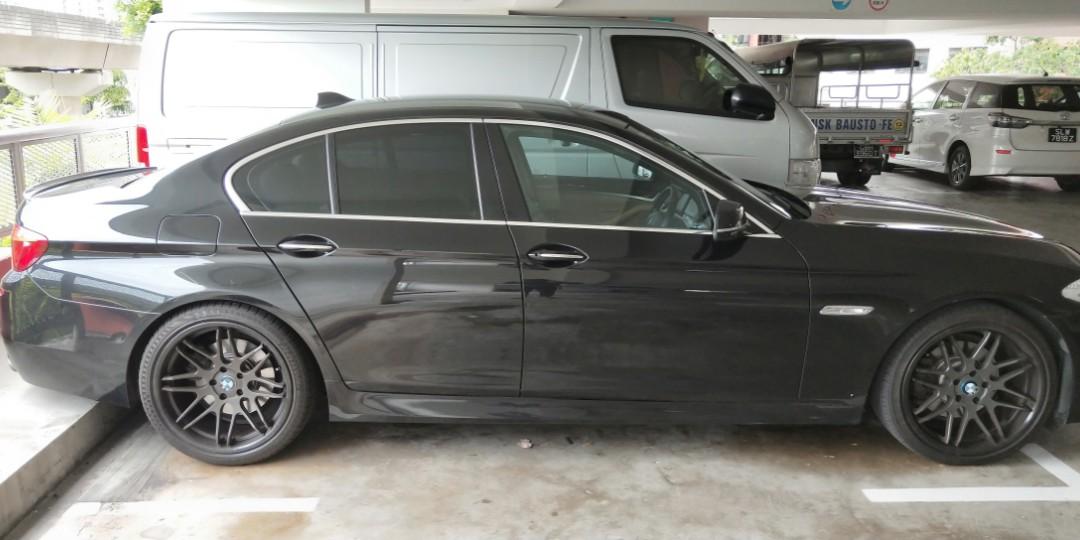 20" Staggered Black Rims for BMW F10 5 series, Car Accessories, Tyres ...