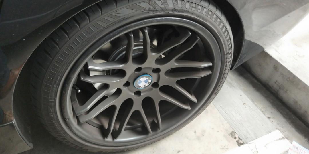 20" Staggered Black Rims for BMW F10 5 series, Car Accessories, Tyres ...