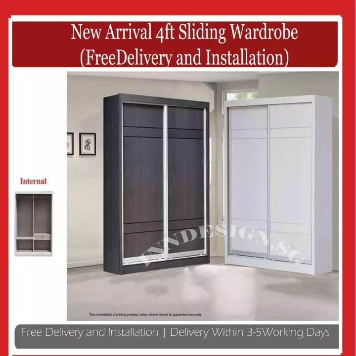 4 feet Sliding Wardrobe Smooth Sliding Door Track, Babies & Kids, Baby ...