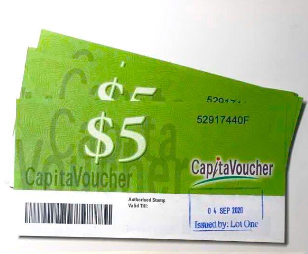 $5 Capitaland Voucher - $150, Tickets & Vouchers, Vouchers on Carousell