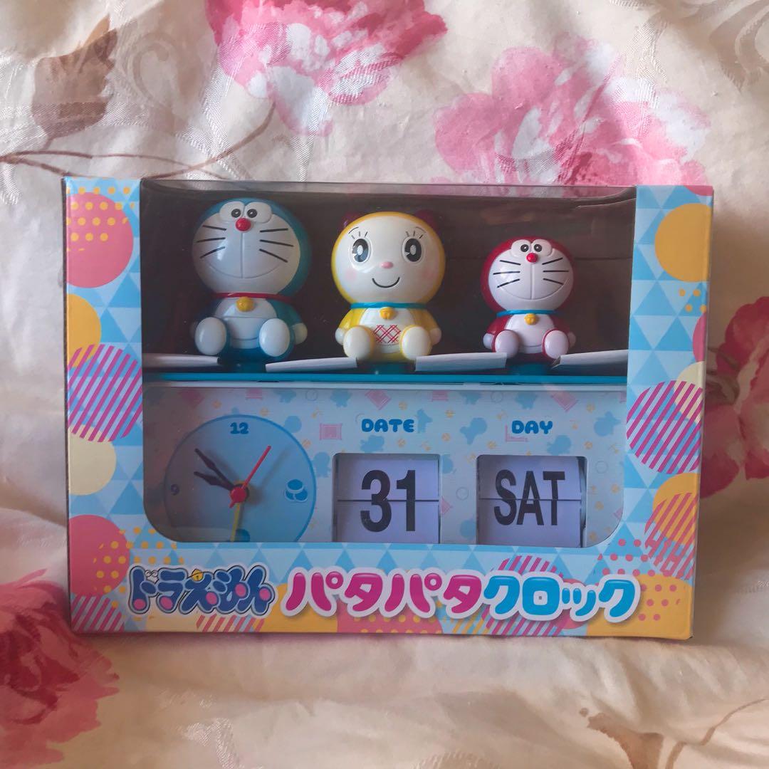 [日本景品]多啦A夢 日曆時鐘 Doraemon Calendar Clock, 傢俬＆家居, 家居裝飾, 時鐘 - Carousell