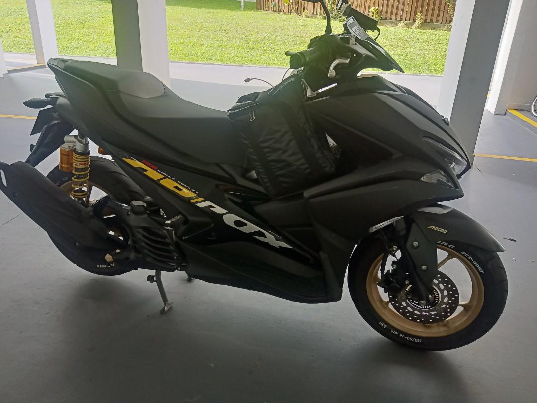 Aerox rim wrapping, Motorcycles, Motorcycle Apparel on Carousell