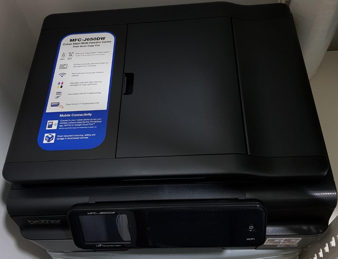 Brother Inkjet Multi Function Printer MFC-650DW, Computers & Tech ...
