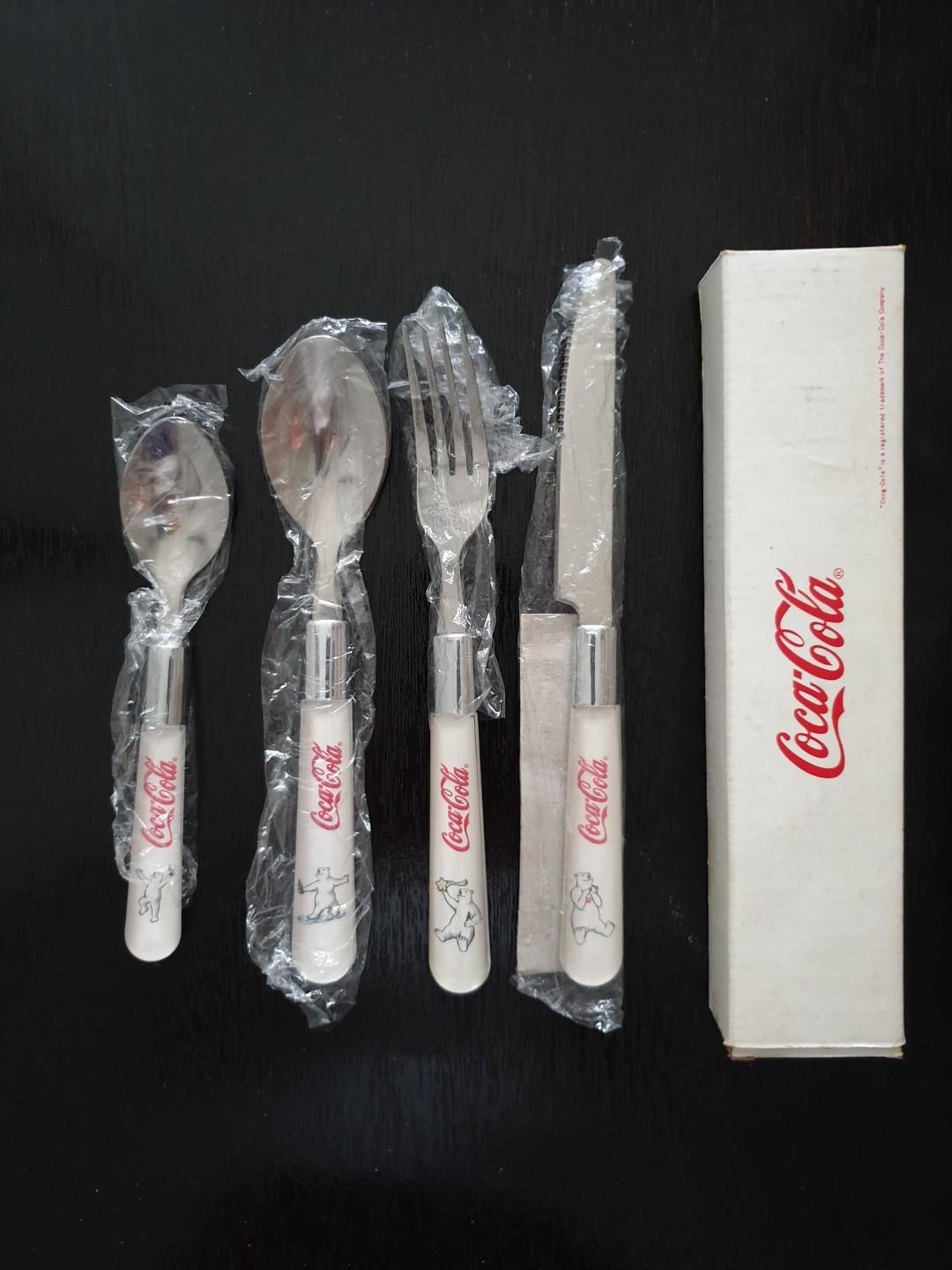Coca Cola Cutlery Set, Furniture & Home Living, Kitchenware & Tableware ...