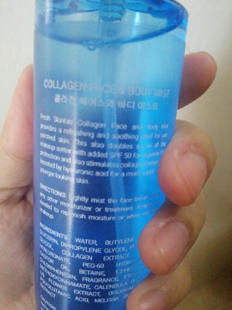 Collagen Face and Body Mist with SPF50, Beauty & Personal Care, Face ...