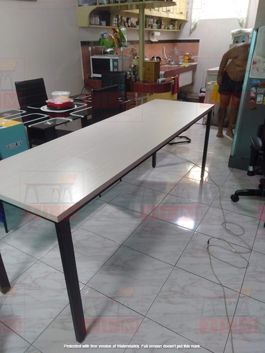 Customized Dining Table with Laminated Table Top and Powder Coated ...