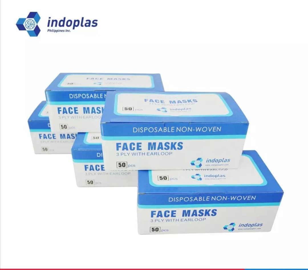 Indoplas Surgical Masks, Beauty & Personal Care, Face, Face Care on ...