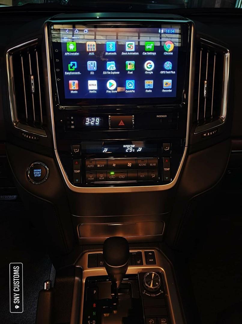 LC200 Fj200 land cruiser Big Screen LCD Android mirrorlink TV waze Gps ...