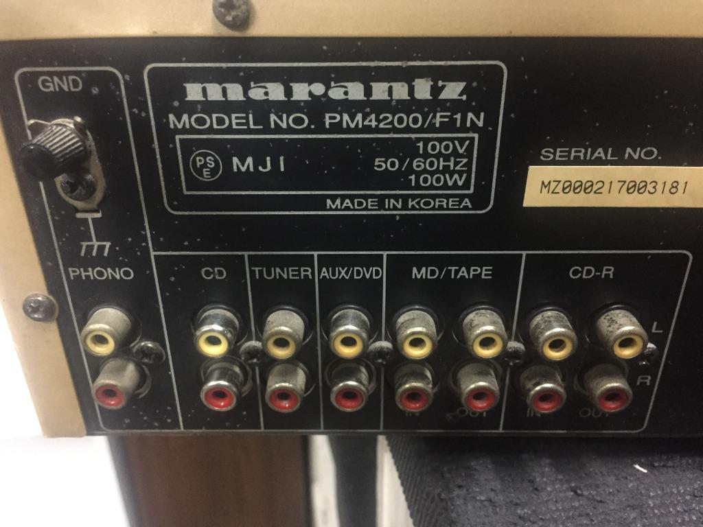 Marantz PM4200 Integrated Amplifier, Audio, Soundbars, Speakers ...