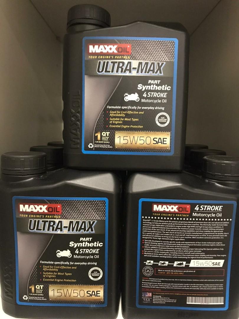 Maxx oil 4t 15w50 part systhetic, Car Accessories, Accessories on Carousell