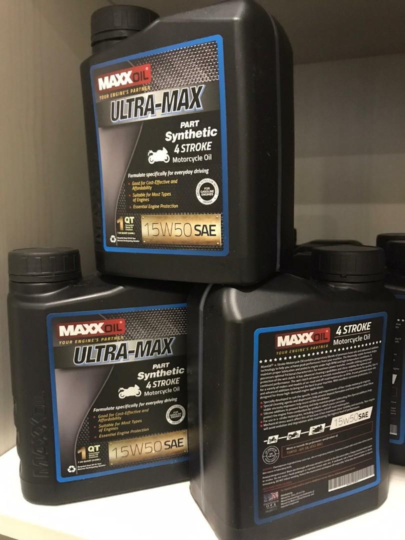 Maxx oil 4t 15w50 part systhetic, Car Accessories, Accessories on Carousell