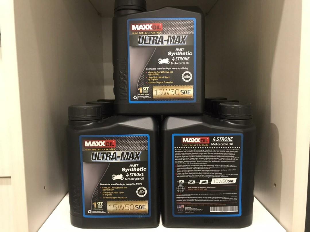 Maxx oil 4t 15w50 part systhetic, Car Accessories, Accessories on Carousell