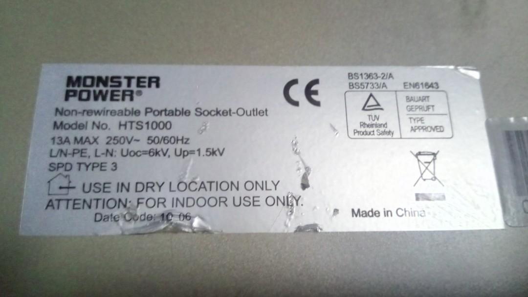 MONSTER POWER®Home Theatre PowerCenter HTS1000, 音響器材, Soundbar、揚聲器、藍牙喇叭 ...