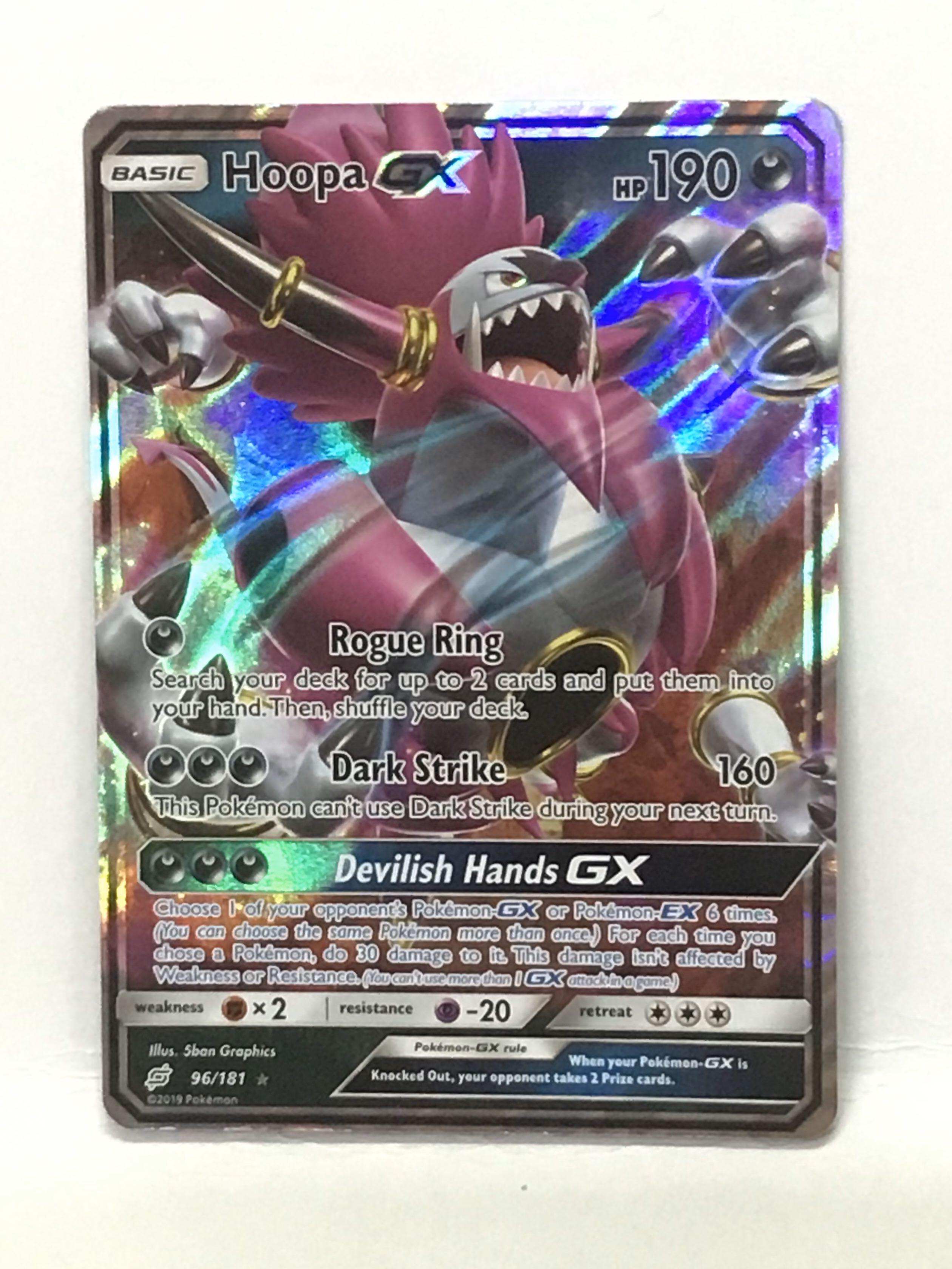 Pokemon Hoopa GX - 96/181 - Ultra Rare, Hobbies & Toys, Toys & Games on ...