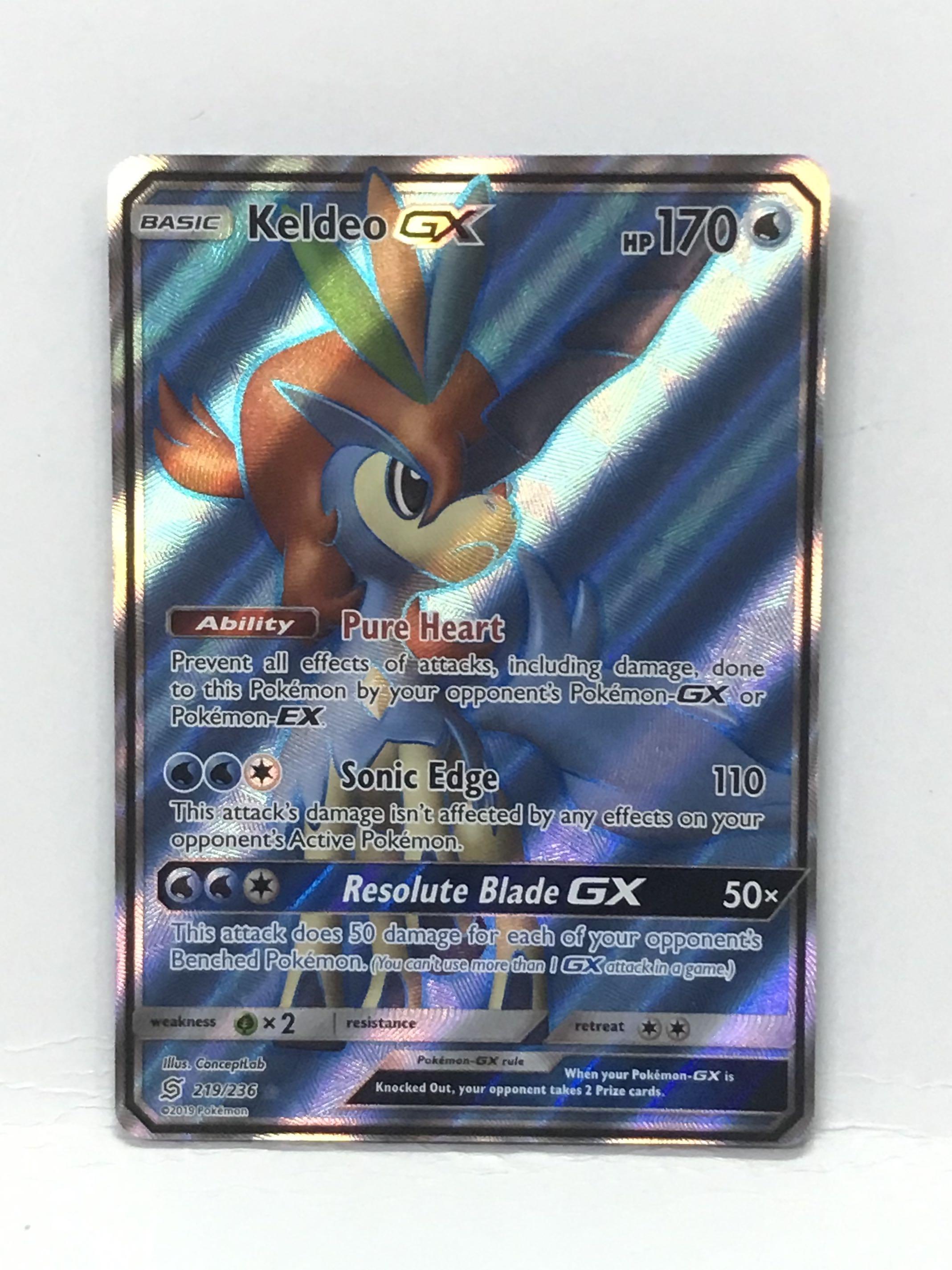 Legendary Pokemon Keldeo Card