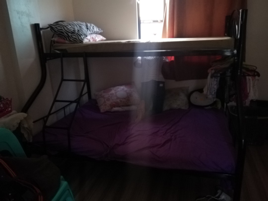 R Type double deck bed, Furniture & Home Living, Furniture, Bed Frames ...