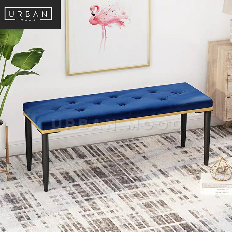 PRIVET Victorian Tufted Dining Bench, Furniture & Home Living ...