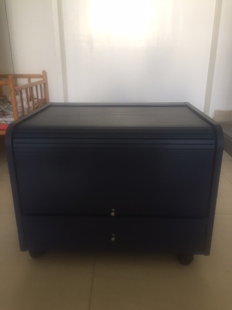 Sidebed table with rolling blind, Furniture & Home Living, Furniture ...