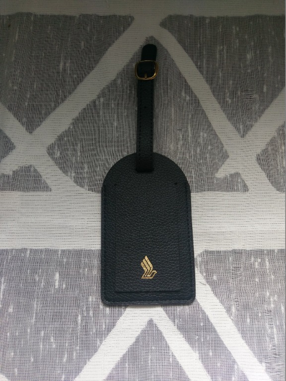 Singapore Airlines SIA PPS Leather Luggage Tag, Hobbies & Toys, Travel ...