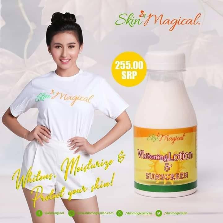 skin Magical Whitening lotion & sunscreen, Beauty & Personal Care, Face, Face Care on Carousell