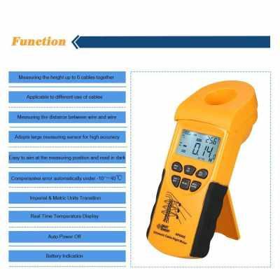 SMART SENSOR Professional Digital LCD Ultrasonic Cable Height Meter ...