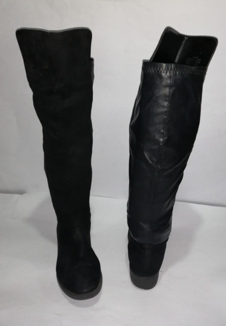 Suede Front Leather Back Boots, Women's Fashion, Footwear, Boots on ...