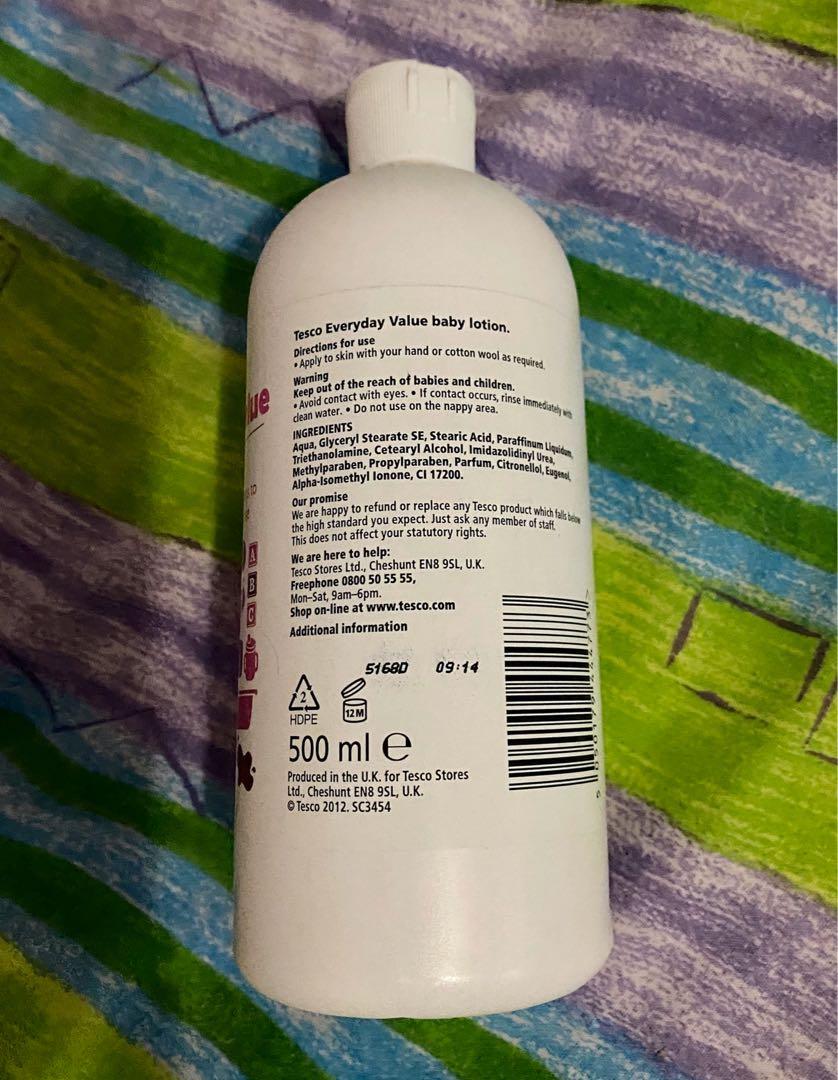 Tesco Baby Lotion 500ml, Babies & Kids, Bathing & Changing, Other Baby ...