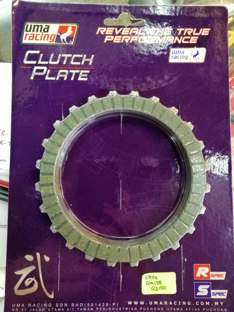 Uma Racing RS150r clutch plate, Motorcycles, Motorcycle Accessories on Carousell