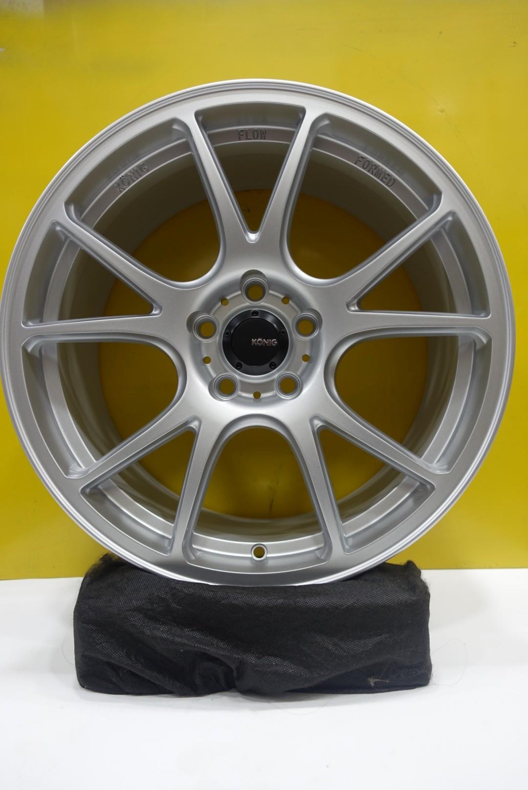 17" Konig Freeform matt silver 8x17 +40 5x114.3 flow formed, Car ...
