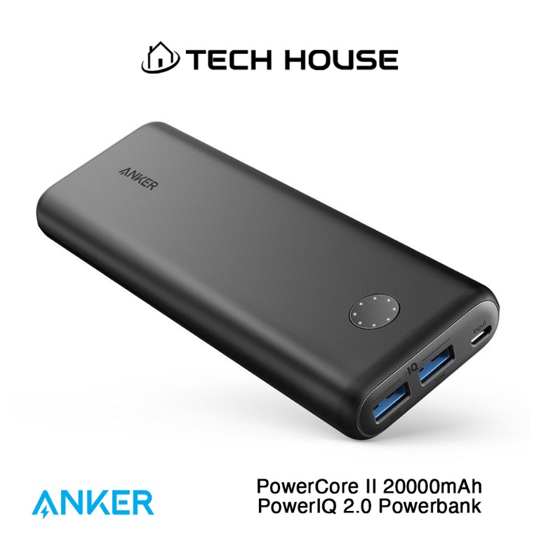 Anker PowerCore II 20000mAh With PowerIQ 2.0, Mobile Phones & Tablets ...